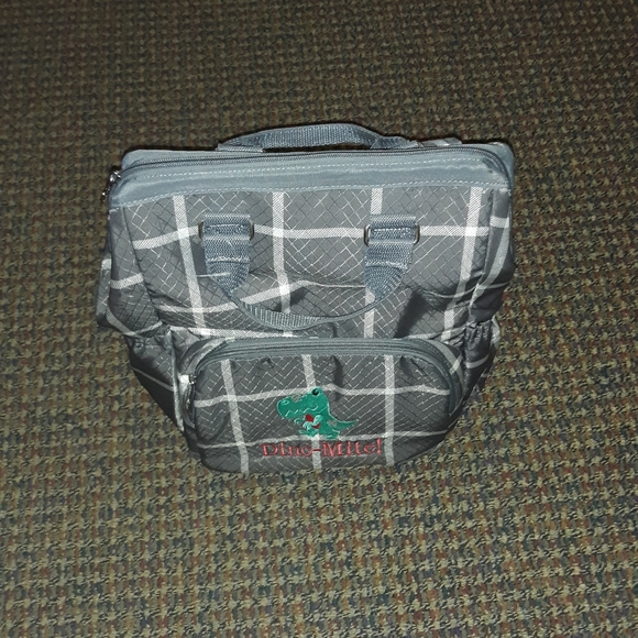 thirty-one | Bags | Thirty One Dino Mite Backpack In Windowpane Plaid ...